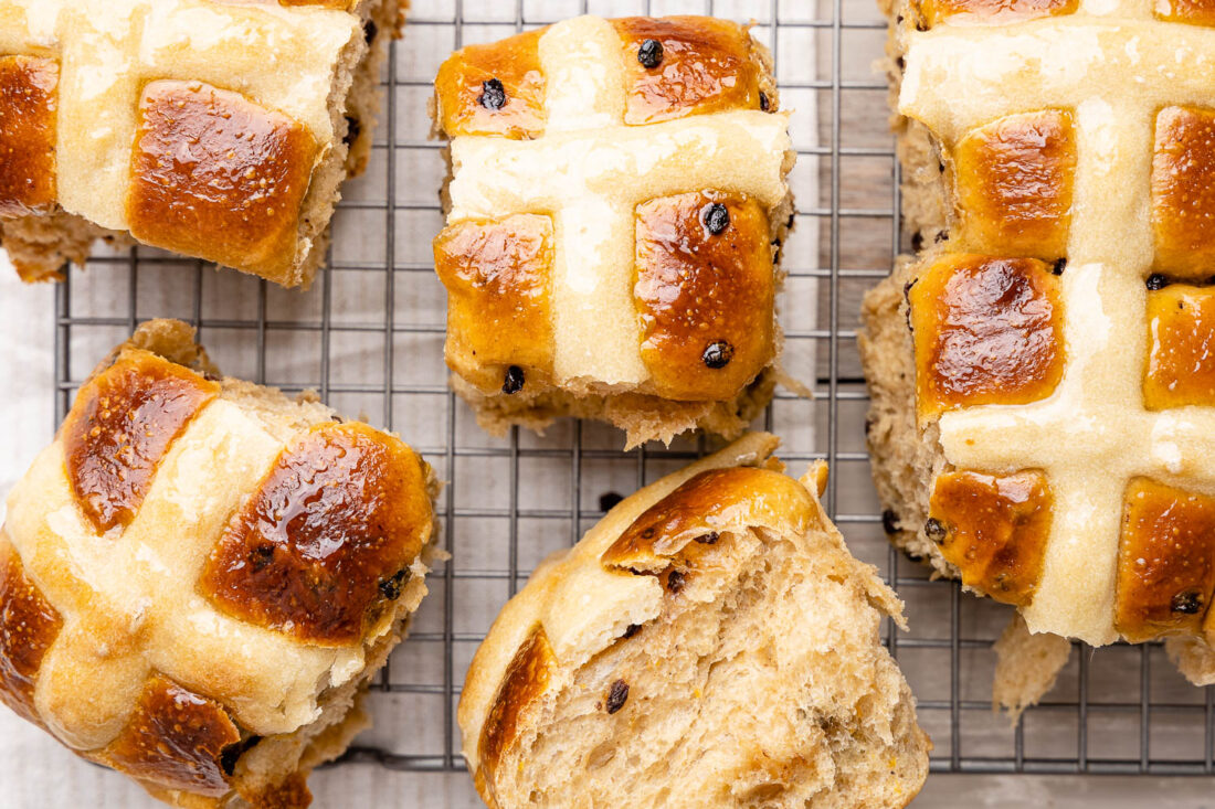 Sourdough Stout Hot Cross Buns | the Sunday Baker